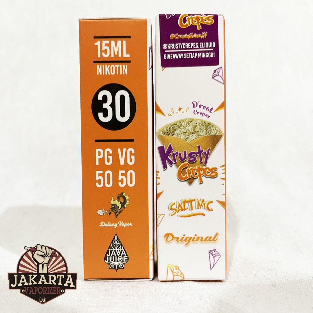 Jual [SALT] KRUSTY CREPES V1 ORIGINAL CHEESE SALTNIC 15ML 30MG BY JAVA ...
