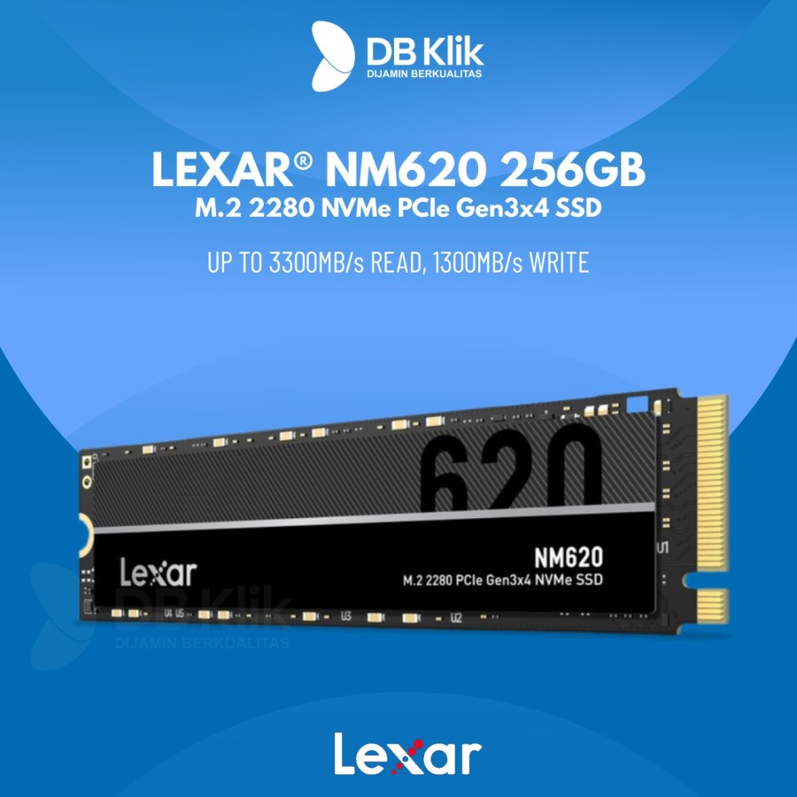 Jual SSD LEXAR 256GB NM620 NVMe M.2 2280 PCIe Gen3x4 - Lexar LNM620 256GB | Shopee Indonesia
