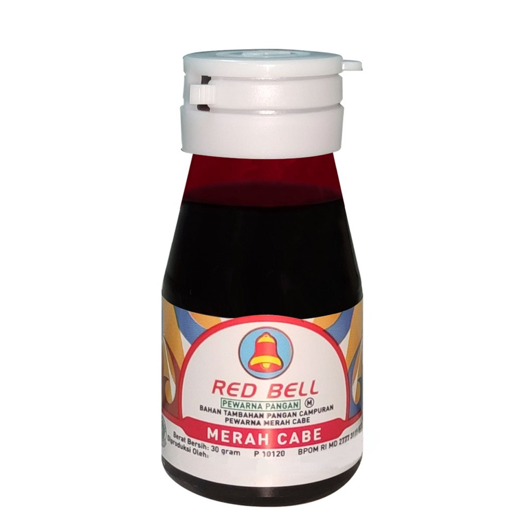 Jual Red Bell Pewarna Cair Merah Cabe 30 gr | Shopee Indonesia