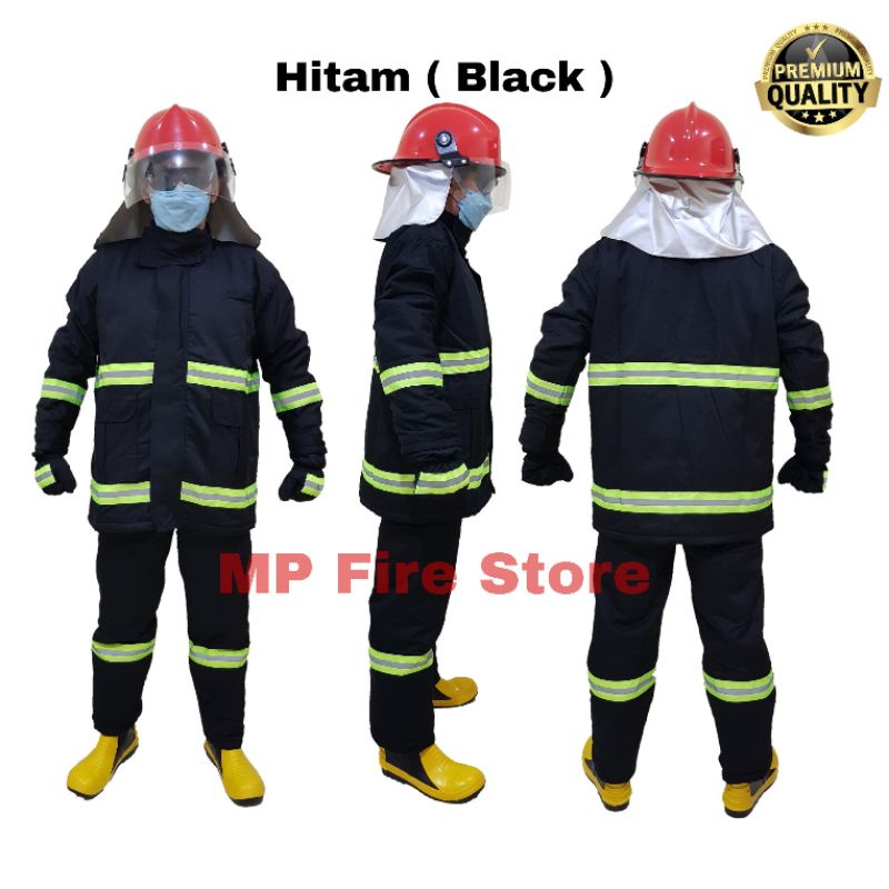 Jual BAJU PEMADAM KEBAKARAN FIRE SUIT HITAM BLACK DAMKAR DRILL BUKAN ...