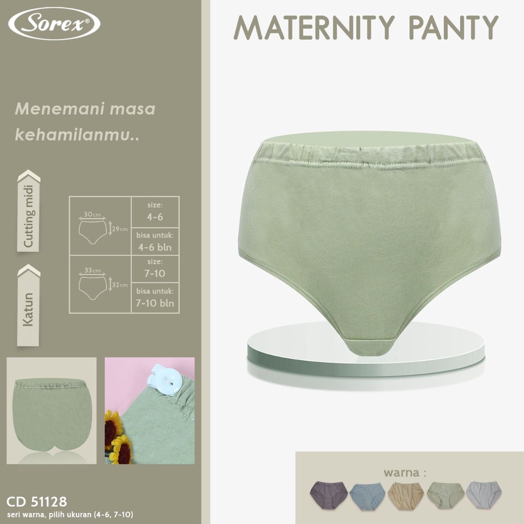 Jual SOREX CD CELANA DALAM Ibu HAMIL / Pregnancy - Maternity Panty Pants Model 51128 Original ...