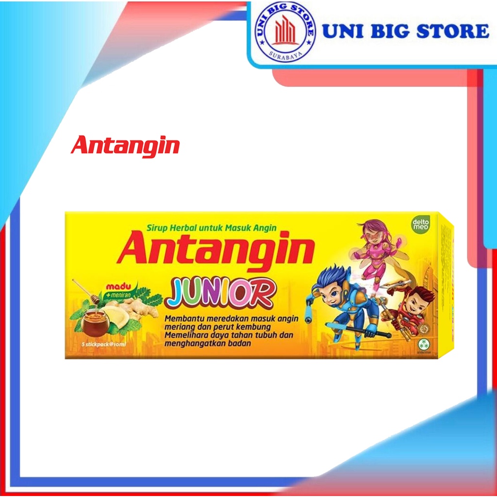 Jual Antangin Junior Honey Mint 5 Sachet x 10 ml BOX Sirup Madu ...