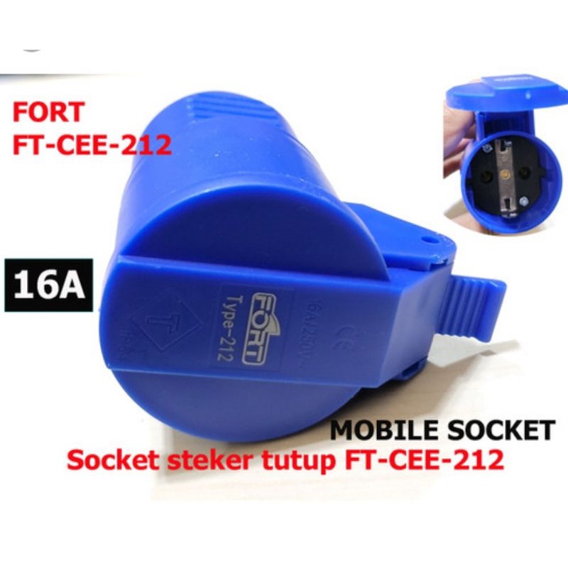 Jual Mobile Socket 2 pole tipe 212 Stopkontak cee 2 kaki | Shopee Indonesia