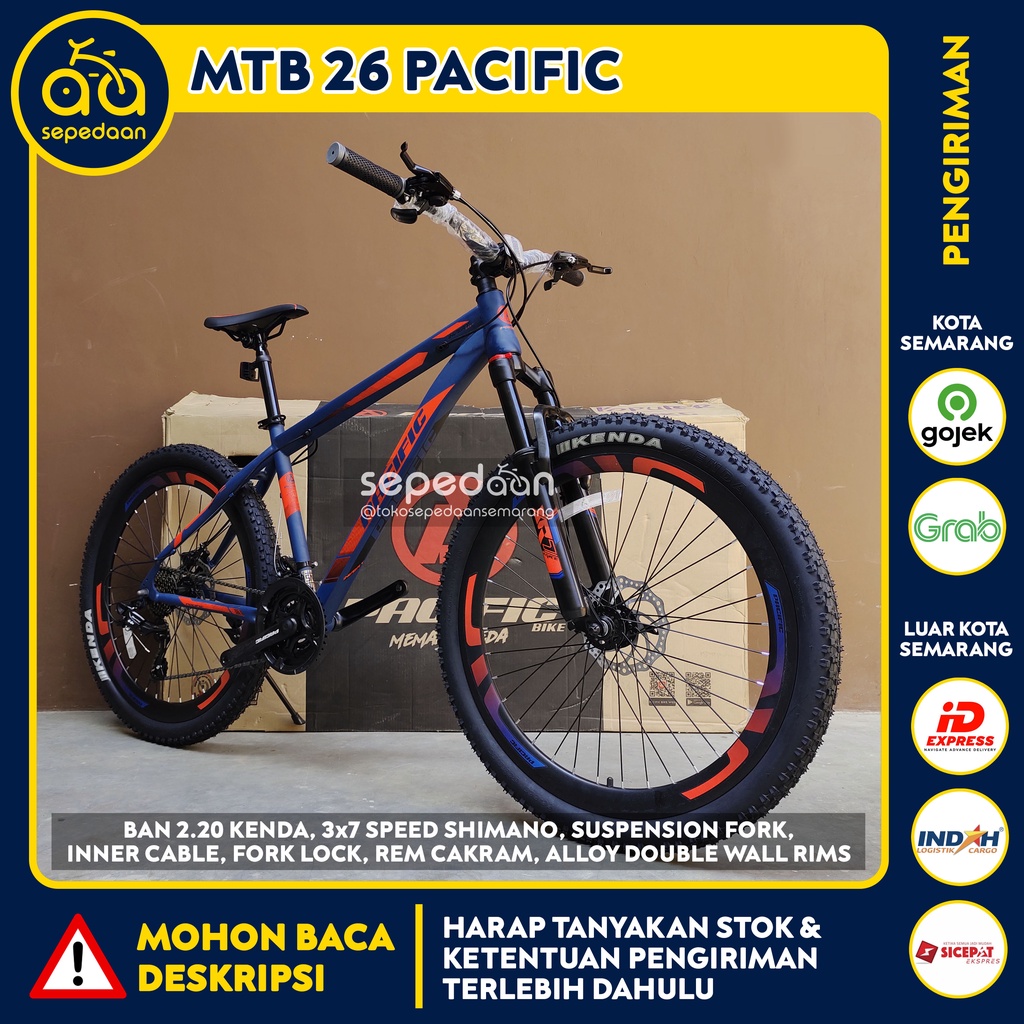 Jual Sepeda Gunung MTB 26" PACIFIC - INVERT 100 VT 2 (GRAB CAR ...