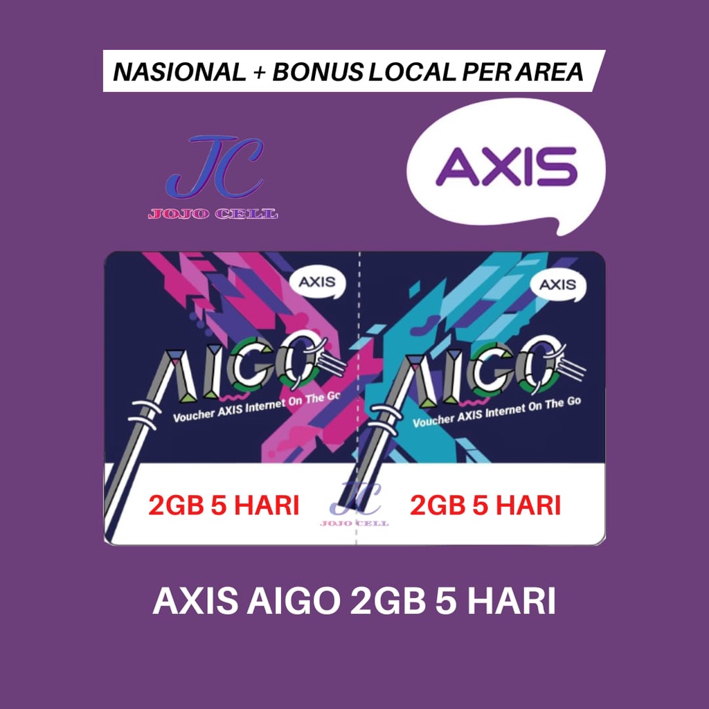 Jual VOUCHER AXIS AIGO 4.5GB 5HARI | Shopee Indonesia