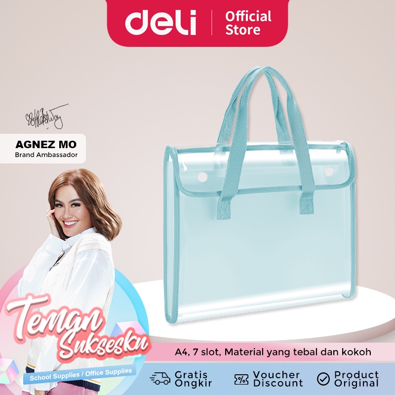 Jual Deli Document Bag / Tas Folder / Tas Dokumen Transparan dengan 7 ...