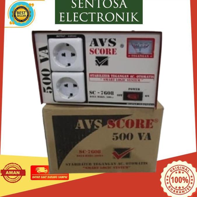 Jual SCORE AVS 500V Stabilizer Utk Menstabilkan Voltage Listrik | Shopee Indonesia