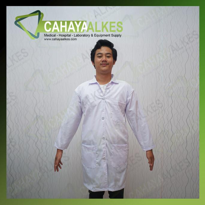 Jual Jas Laboratorium Lengan Panjang | Baju Seragam Lab Ukuran ( S M L ...
