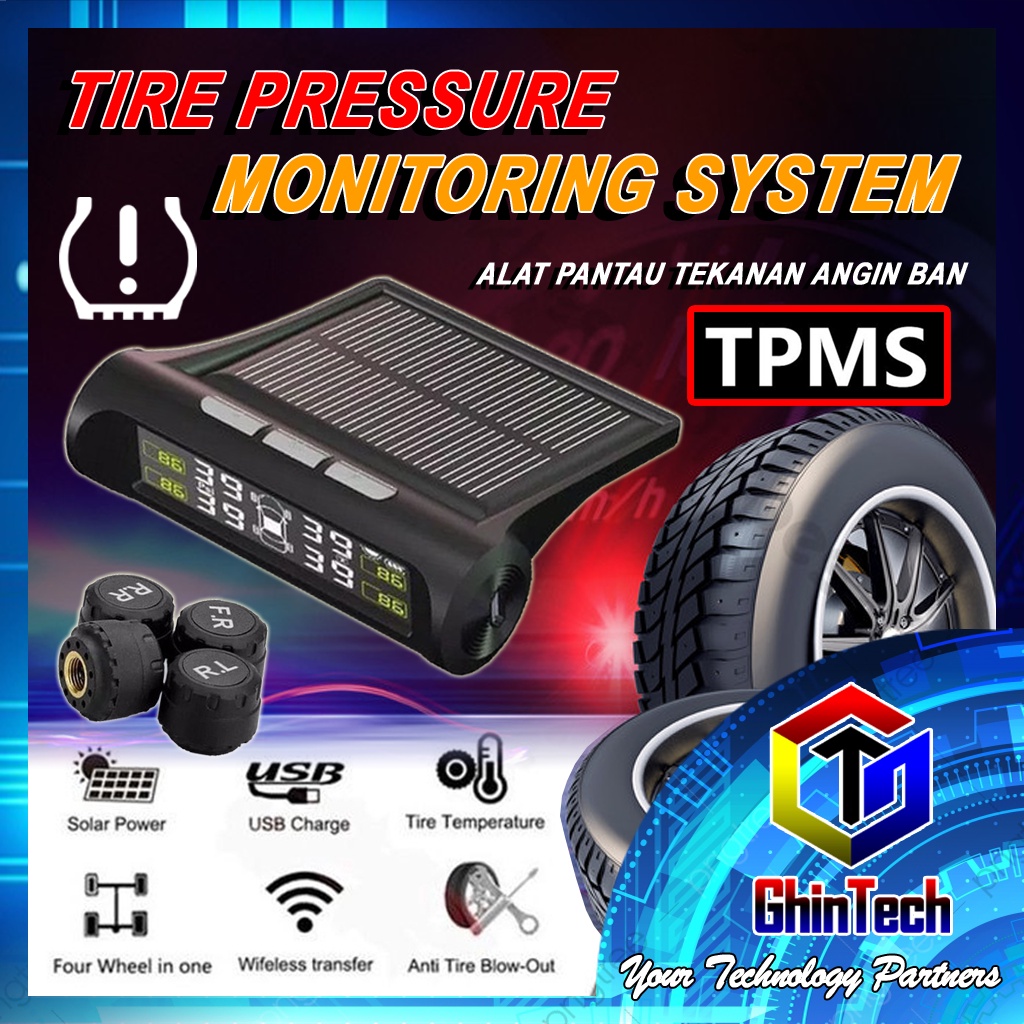 Jual TPMS WIRELESS TIRE PRESSURE MONITORING SENSOR TEKANAN ANGIN BAN ...