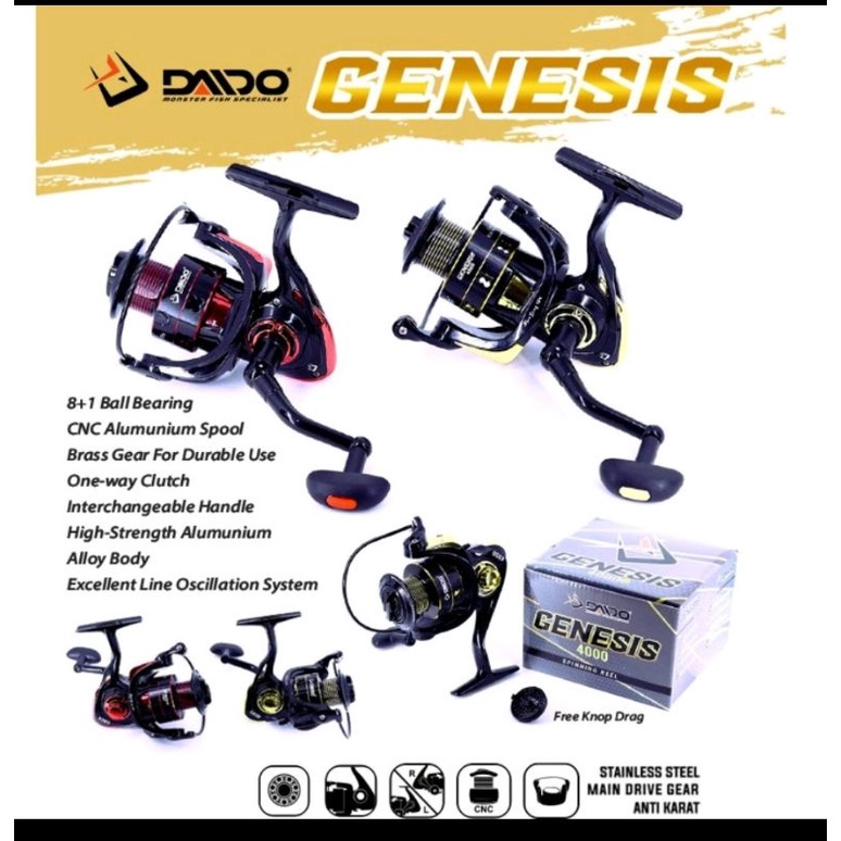 Jual Reel Daido Genesis 1000,3000,4000,6000 | Shopee Indonesia
