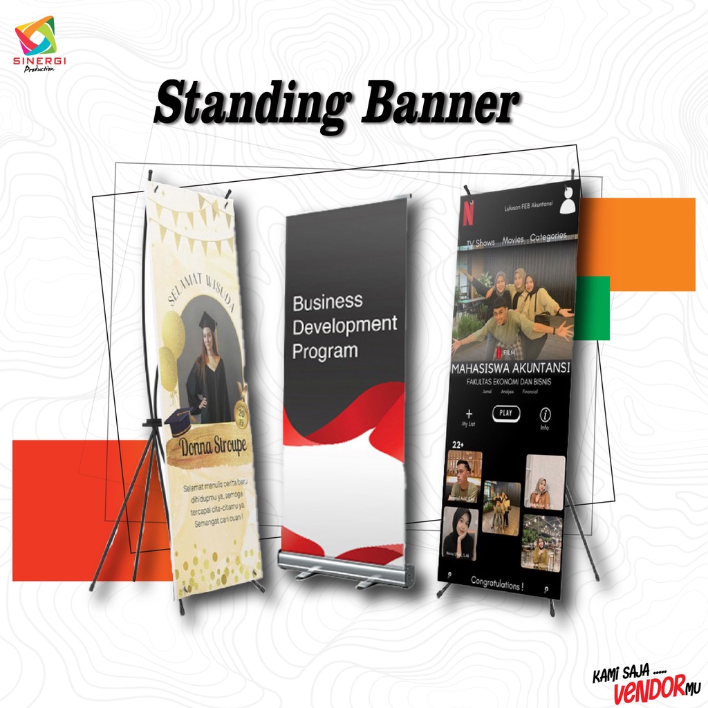 Jual standing banner custom | Shopee Indonesia