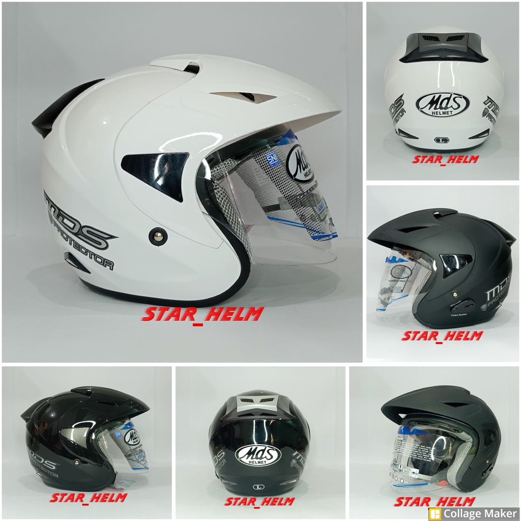 Jual HELM MDS PROTEKTOR SOLID ORIGINAL | Shopee Indonesia