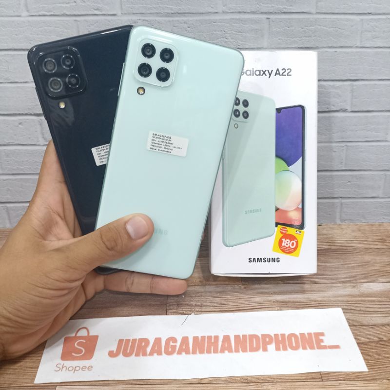 Jual Samsung A22 4G 6/128GB HP Second Seken Bekas Fullset Batangan ...