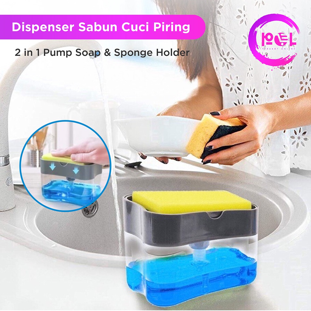 Jual POL - Dispenser Sabun Cuci Piring Plastik | Shopee Indonesia