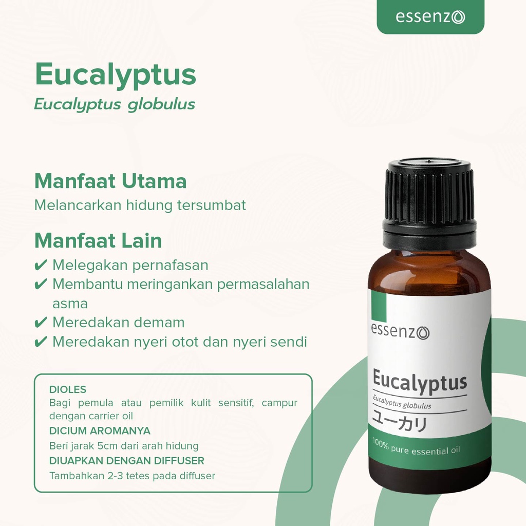 Jual Essenzo Eucalyptus Essential oil 10ml | Shopee Indonesia