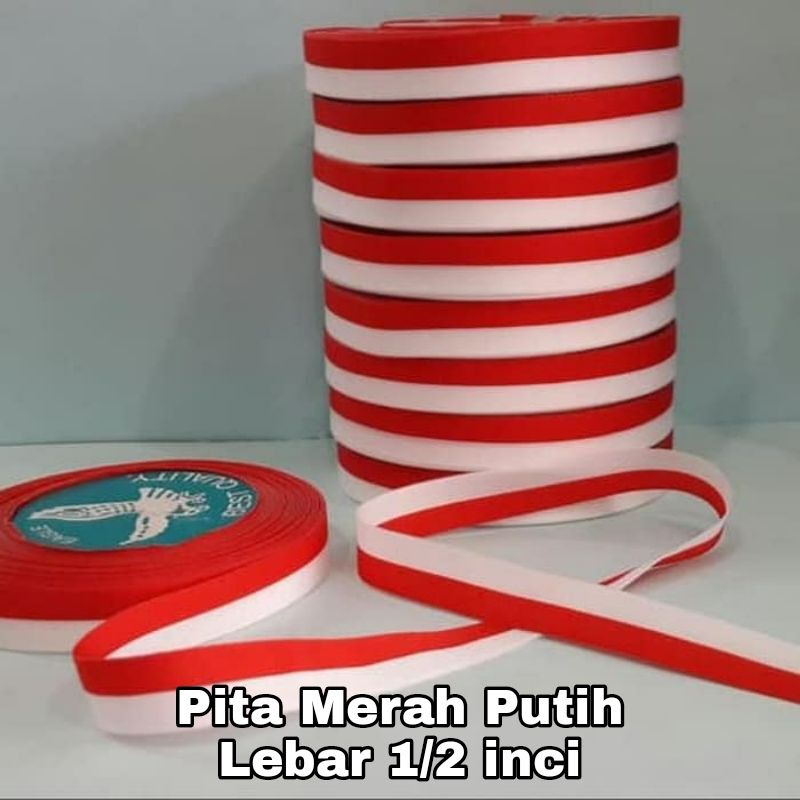 Jual PITA MERAH PUTIH BENDERA INDONESIA JUAL PER ROLL PANJANG | UKURAN ...