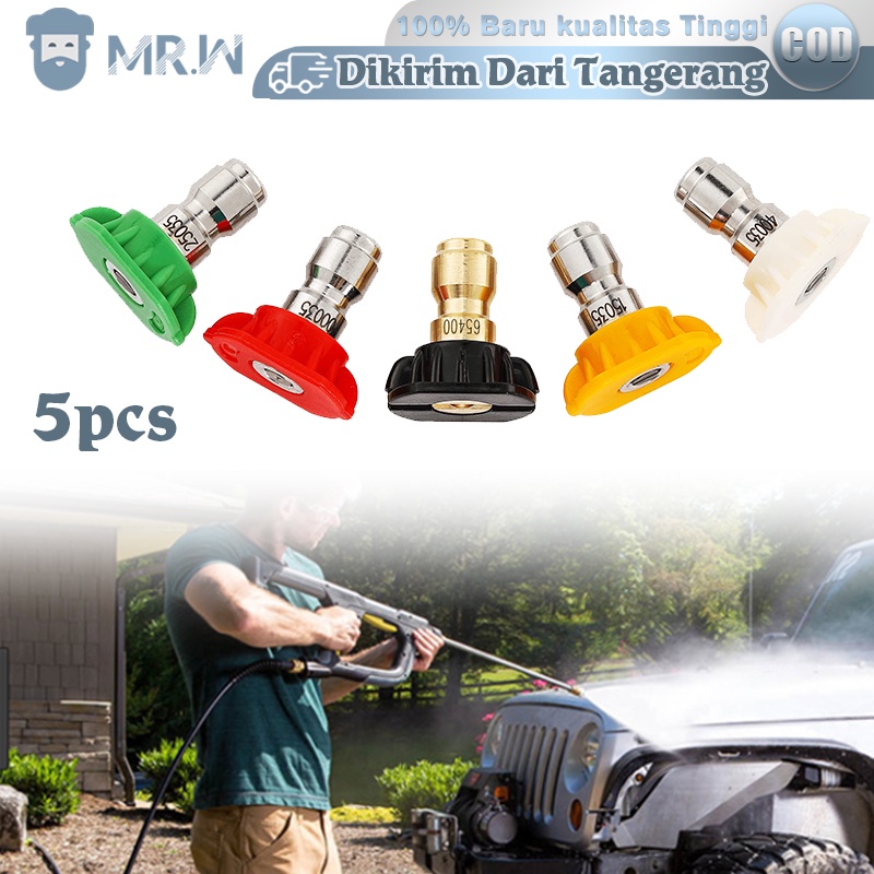 Jual 5pcs Quick Connect Spray Nozzle 1/4" Washer Spray Nozzle Konektor ...