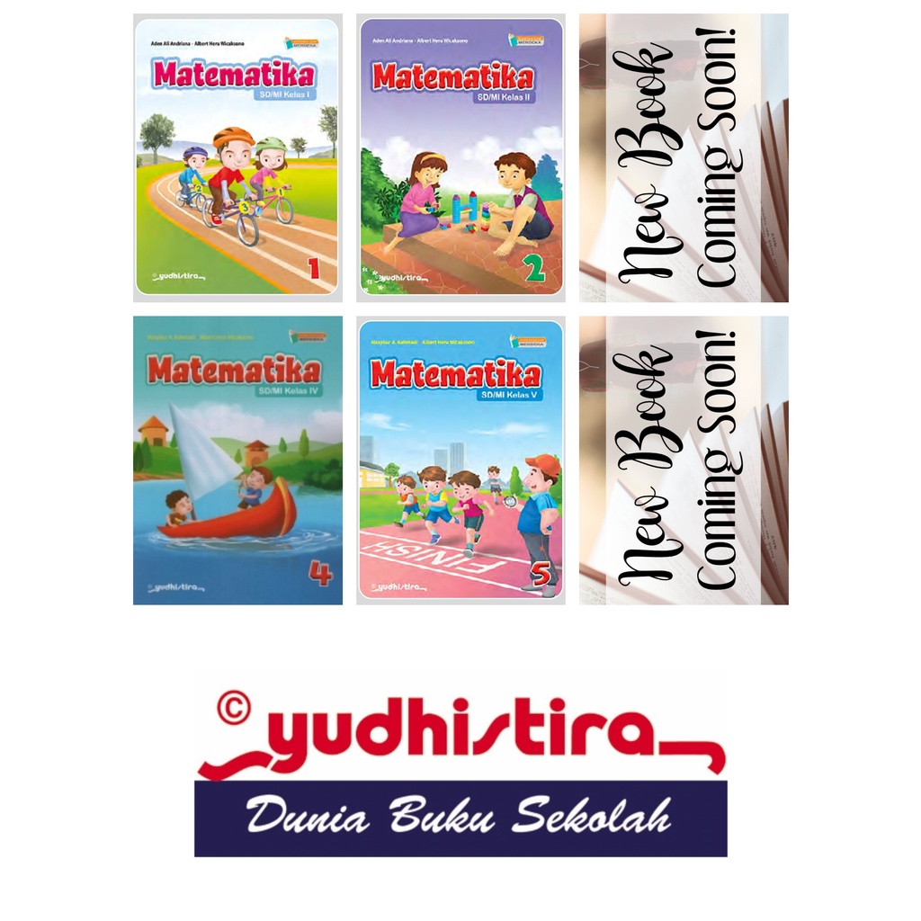 Jual BUKU MATEMATIKA SD KELAS 1 2 3 4 5 6 KURIKULUM MERDEKA YUDHISTIRA ...