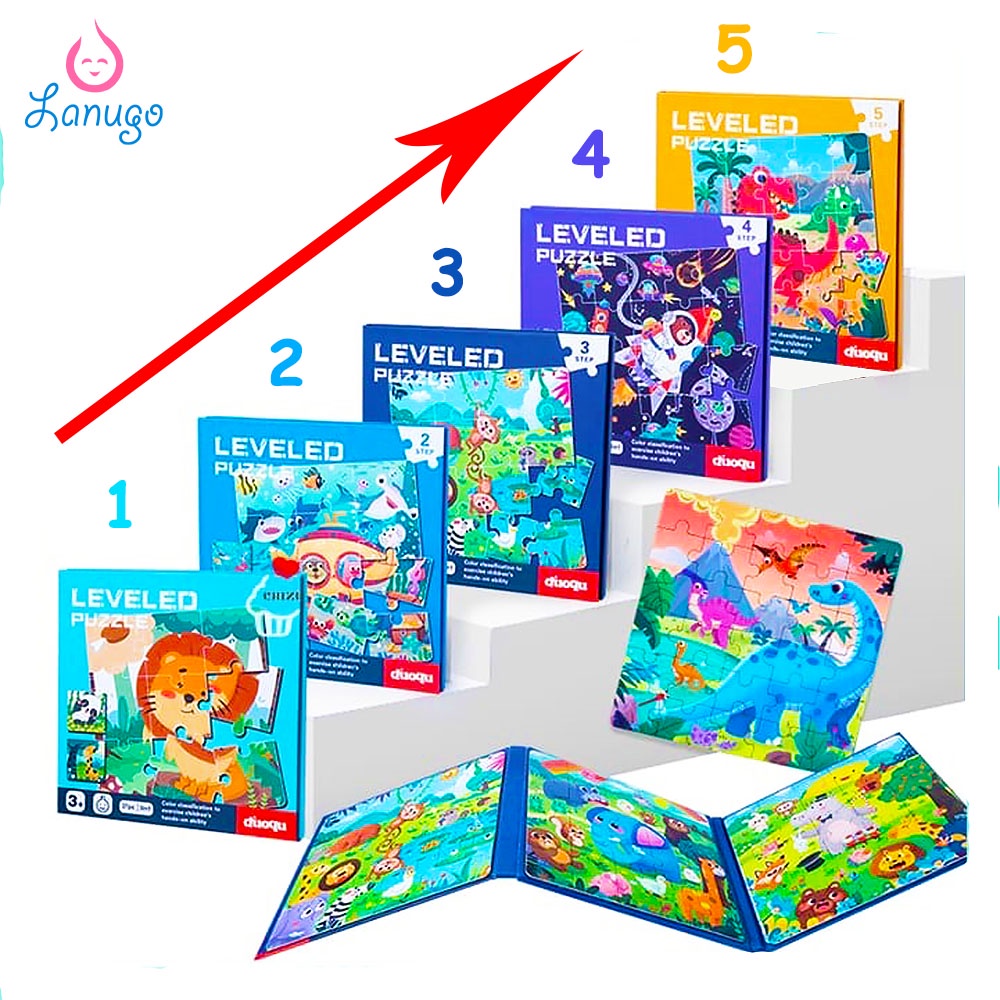 Jual Buku Puzzel Puzel Magnet 3 in 1 Bertingkat Dengan 5 Step Variasi ...
