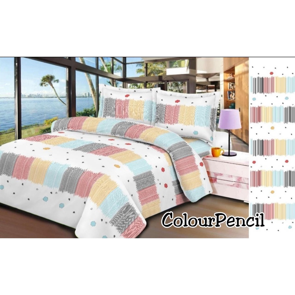 Jual Seprei Motif Aesthetic Trend Masa Kini Free Sarban Sargul Sprei ...