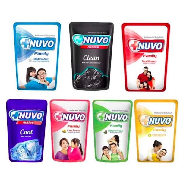 Jual NUVO 60 ml FAMILY LIQUID ANTI BACTERIAL SABUN MANDI CAIR BODY WASH ...