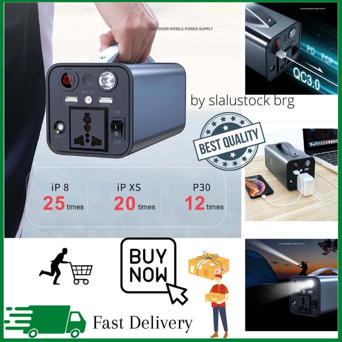 Jual Generator power supply portable Emergency 220V 45000mAh model ...