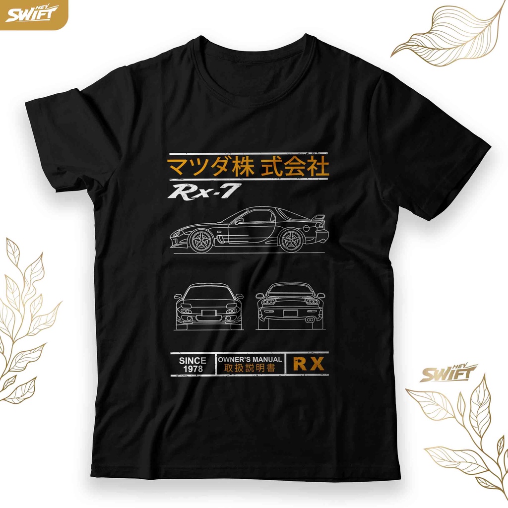 Jual KAOS Blueprint of the mazda RX7 RX 7 RX-7 JDM rotary TSHIRT BAJU ...