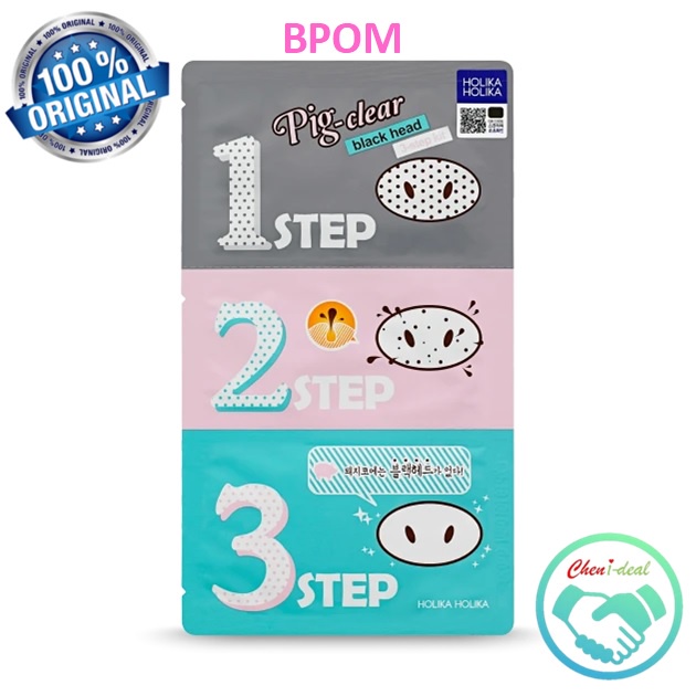 Jual Holika Holika Pig-nose Clear Black Head 3 Step kit | Shopee Indonesia