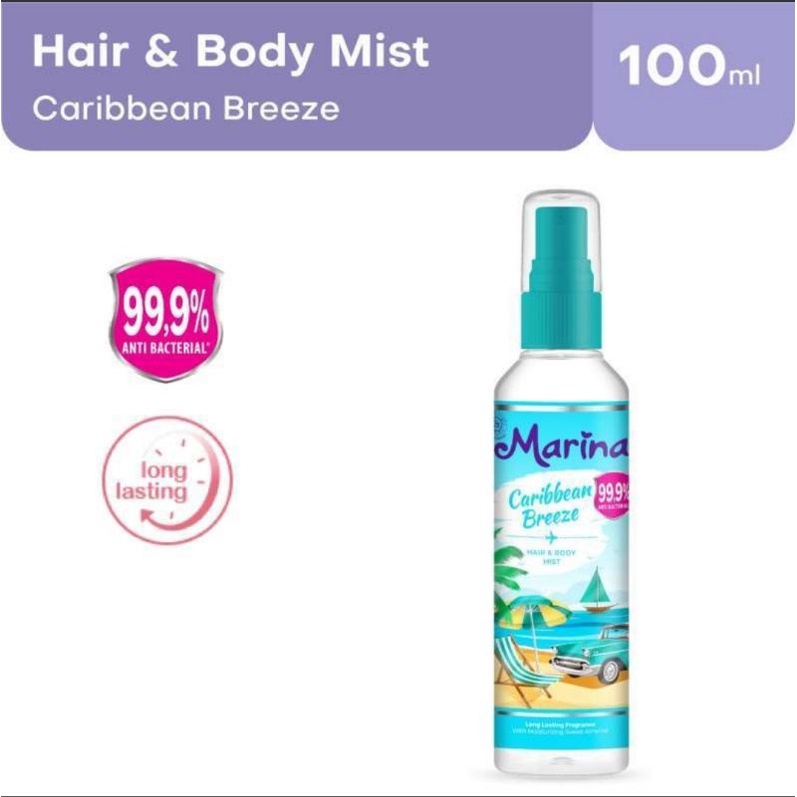 Jual Marina Hair & Body Mist Cologne [100ml] | Shopee Indonesia