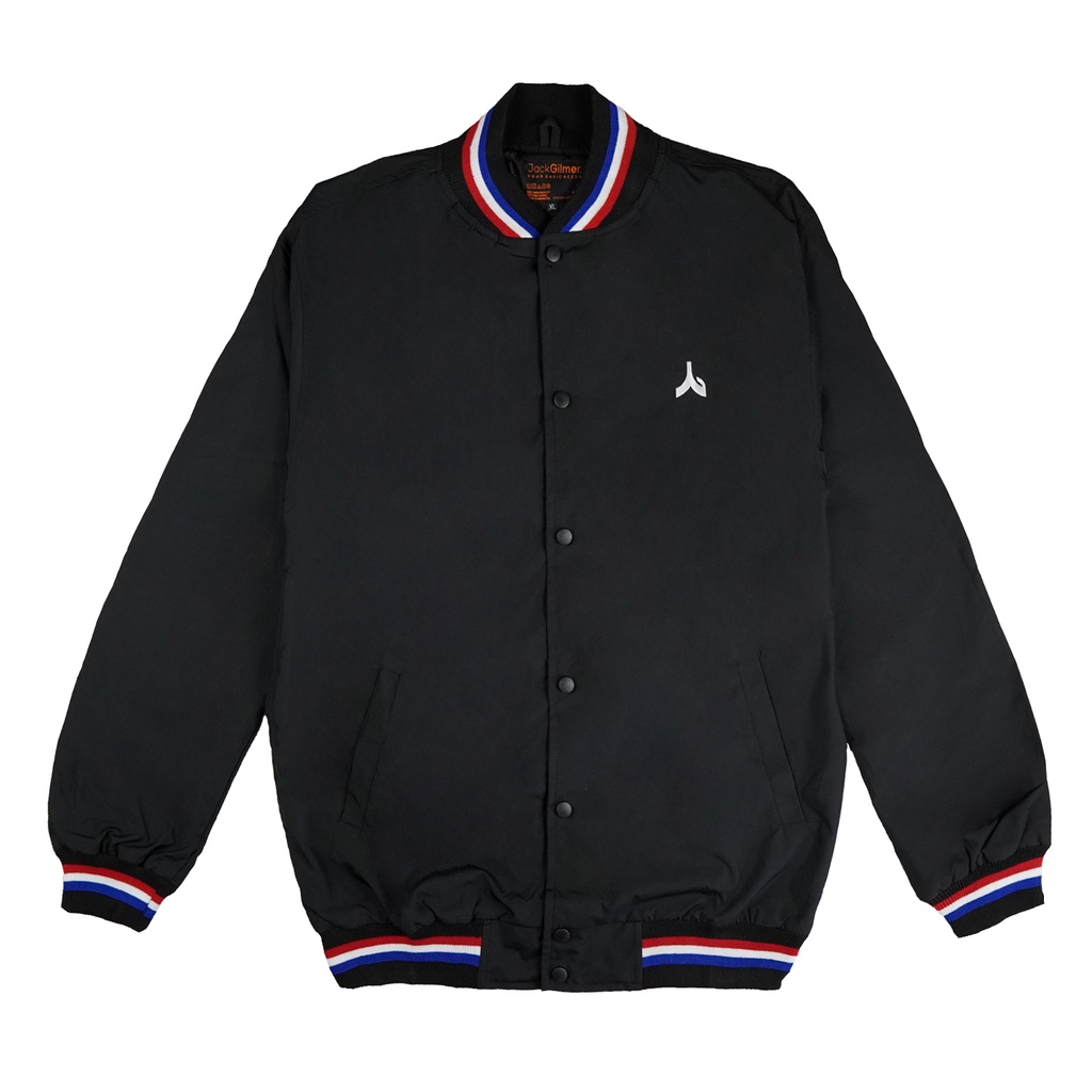 Jual KIZARU X JACK GILMER Varsity Jaket Crow Hitam | Shopee Indonesia