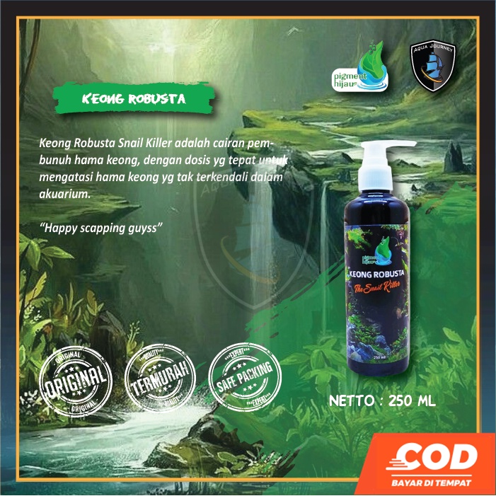 Jual Keong Robusta Pembunuh Keong Hama Aquascape Pigment Hijau Aquair ...