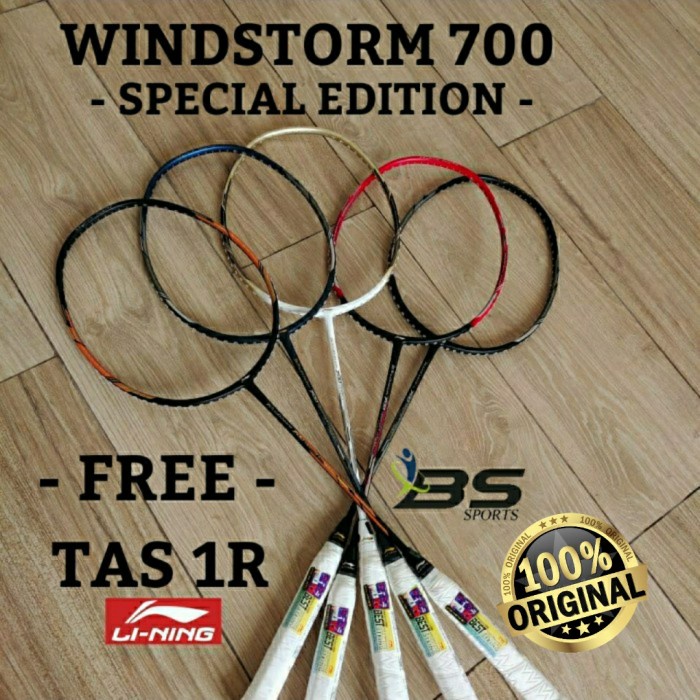 Jual Raket Raket Badminton Lining Windstorm 700 Special Edition ...