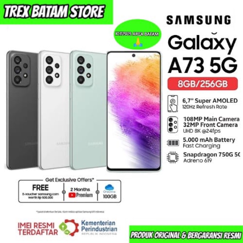 Jual SAMSUNG GAKAXY A73 5G 8/256GB SNAP 778G (BATAM) | Shopee Indonesia