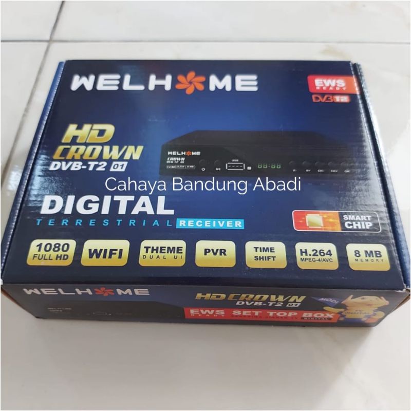 Jual Welhome Set Top Box STB DVB-T2 Receiver TV Digital Penerima Siaran | Shopee Indonesia