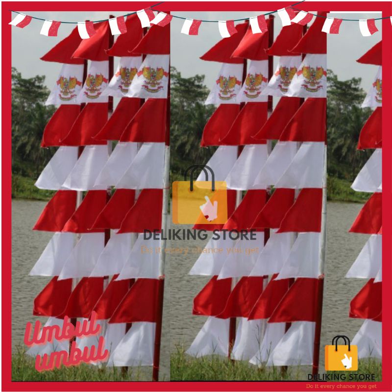 Jual Bendera Geregaji bendera umbul umbul warna warni Umbul umbul merah putih | Shopee Indonesia