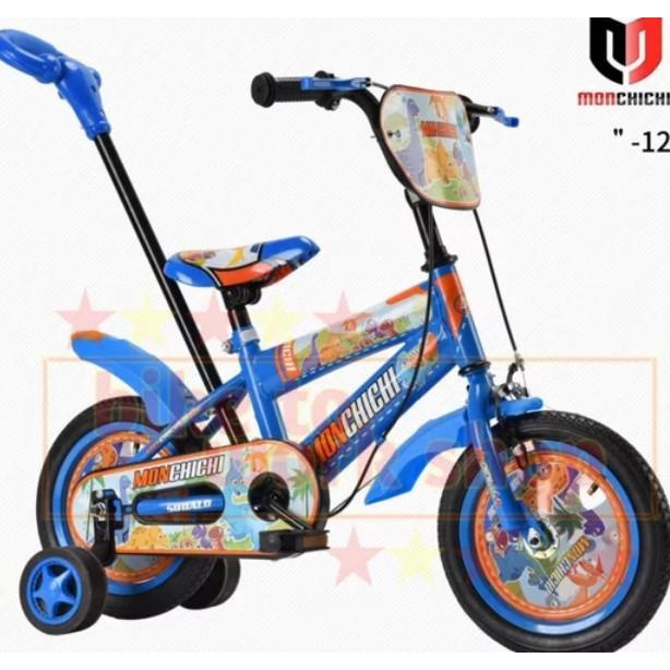 Jual Sepeda Anak 12 Inch Monchichi Ban Mati Setir #Original | Shopee ...