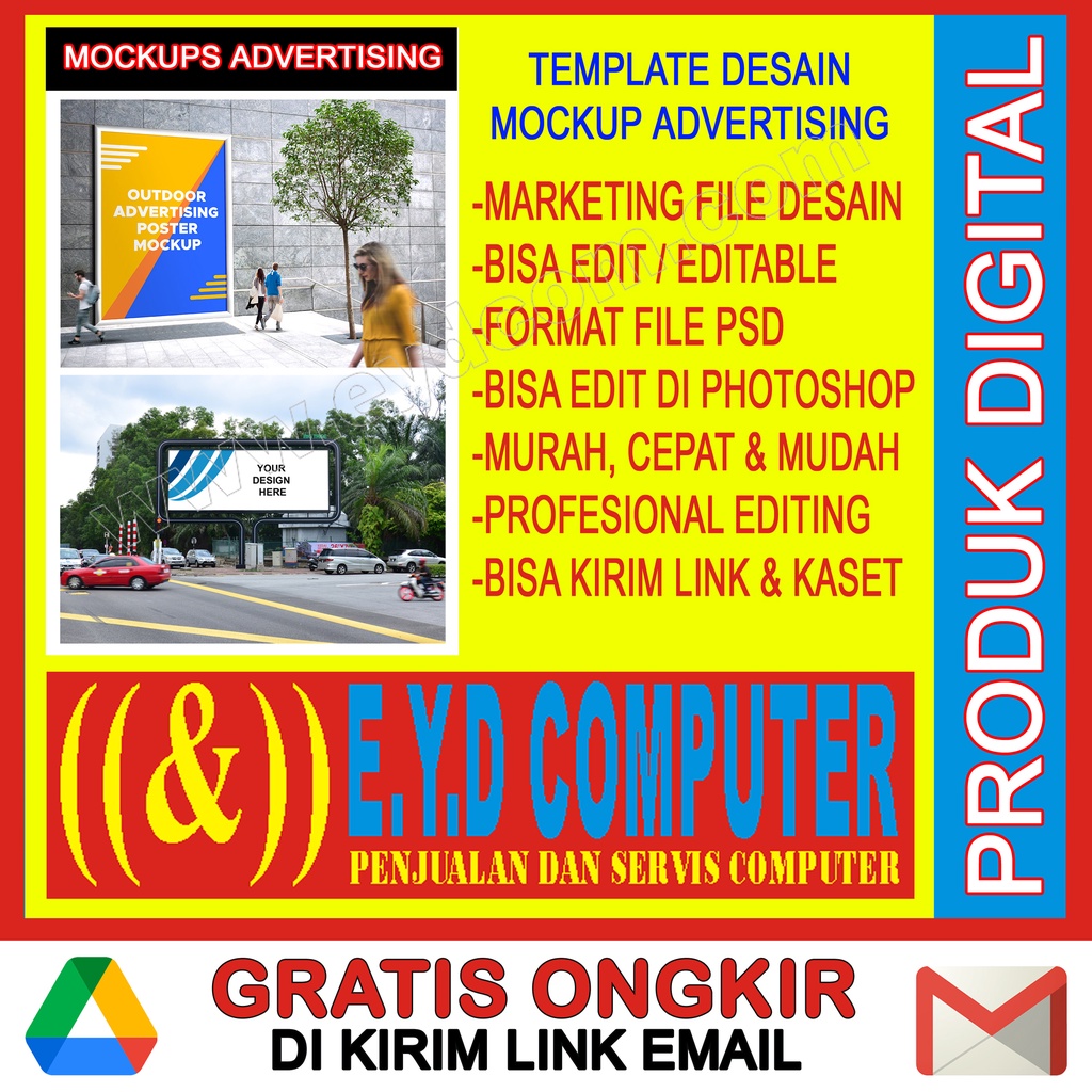 Jual DESAIN MOCKUP ADVERTISING KOLEKSI TEMPLATE DESIGN GRAFIS USAHA ...