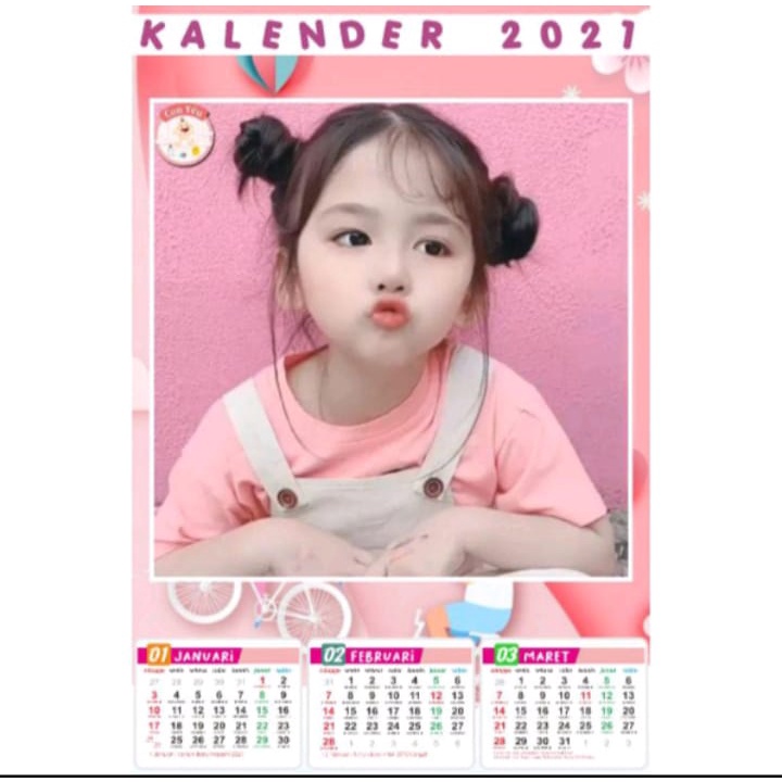 Jual KALENDER DINDING 4 LEMBAR (3 BULANAN) | Shopee Indonesia