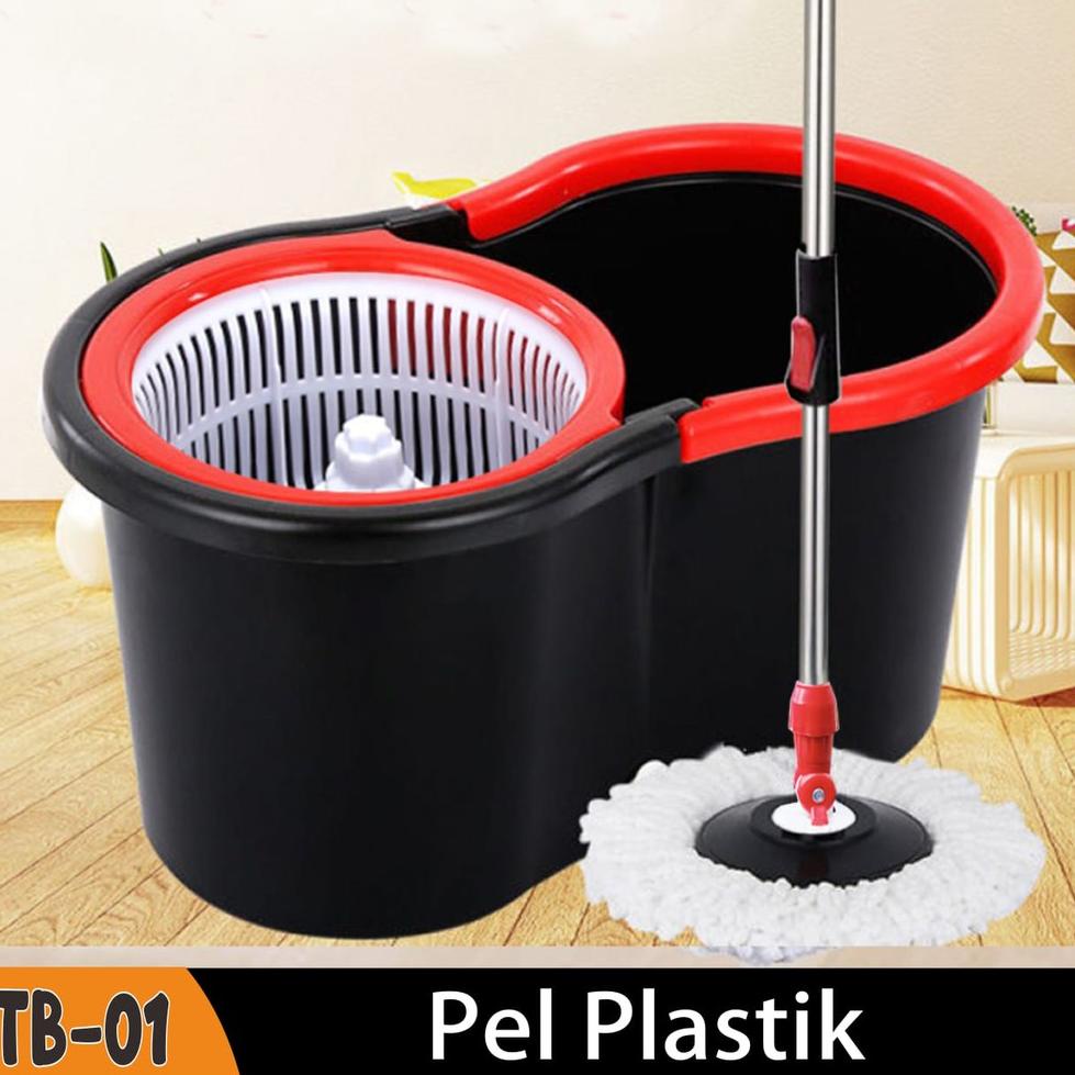 Jual Alat Pel Lantai Hitam - Ultra Mop Black spin mop kain pel lantai ...