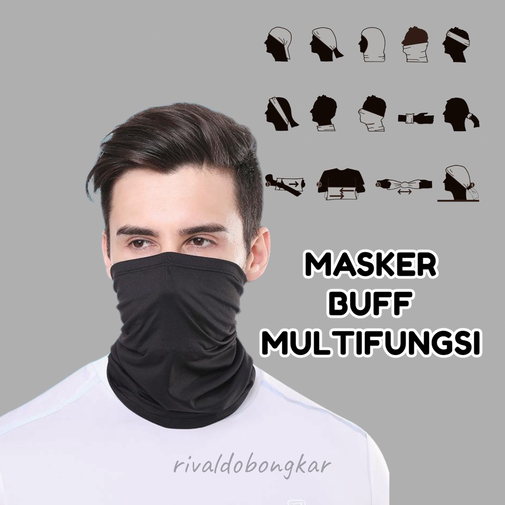 Jual buff masker mulut premium berkualitas multifungsi / baff masker ...