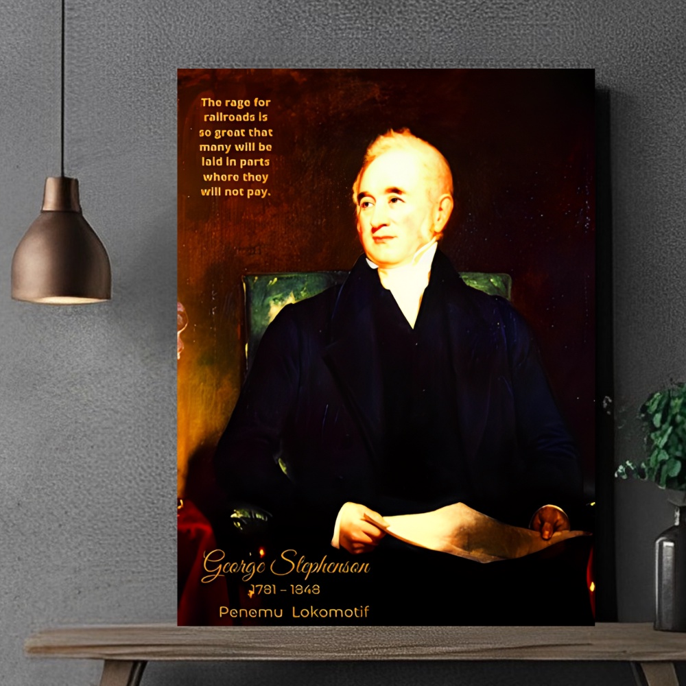 Jual POSTER GEORGE STHEPHENSON HIASAN DINDING AESTHETIC / ILMUWAN ...