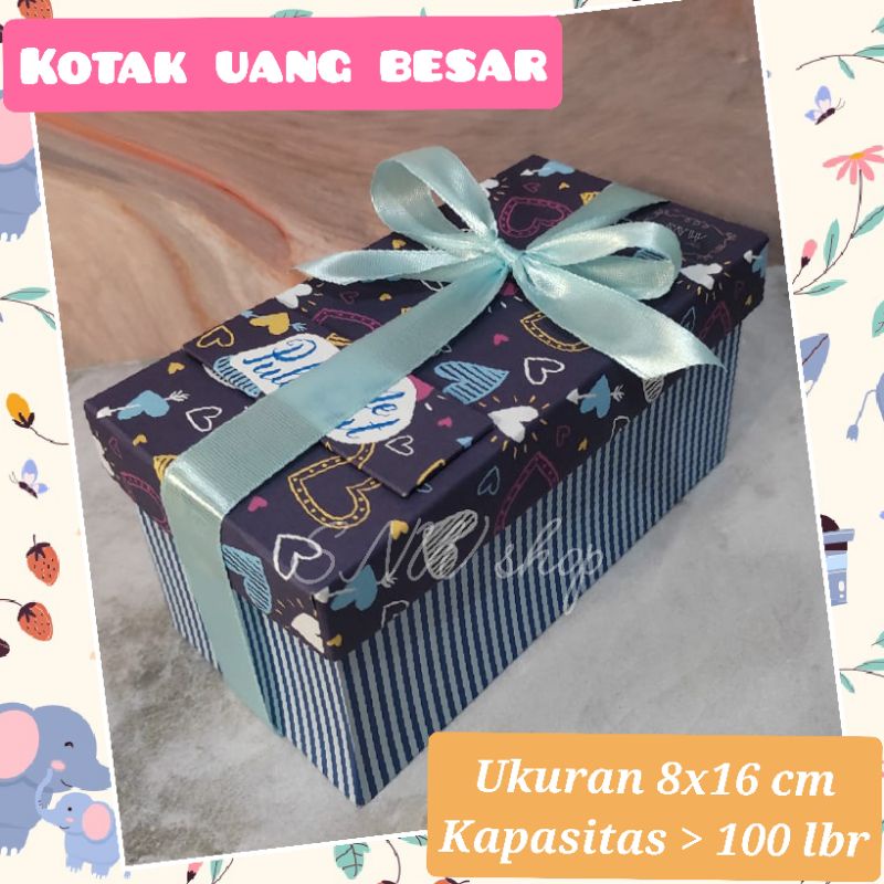 Jual Kotak Hadiah Uang Kapasitas Besar | Money Roll Box | Kotak Tarik Uang | Shopee Indonesia