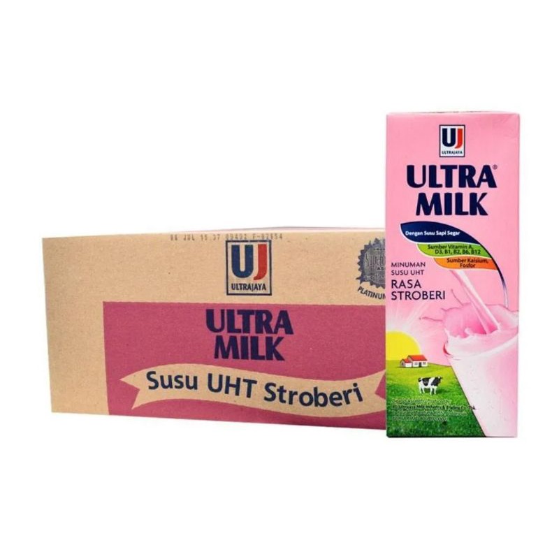 Jual SUSU UHT ULTRA MILK 200 ML [1 DUS ISI 24 x 200 ML] Full Cream ...