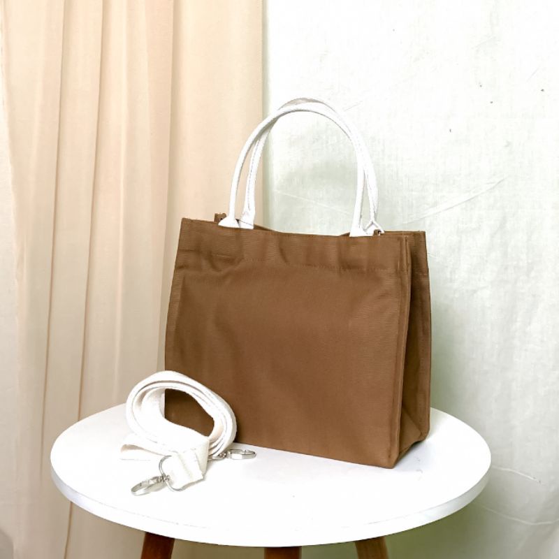 Jual Tas Selempang Kanvas / Mini Canvas Bag / Tas Jinjing Kanvas ...