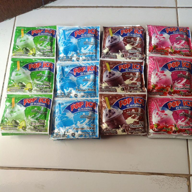 Jual pop ice renteng 4 variant 24g (10 sachet) | Shopee Indonesia