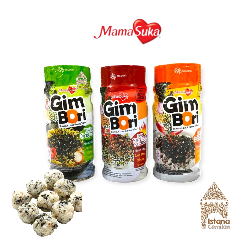 Jual Mamasuka Gim Bori Nori Rumput Laut Kering Tabur Original / Pedas ...