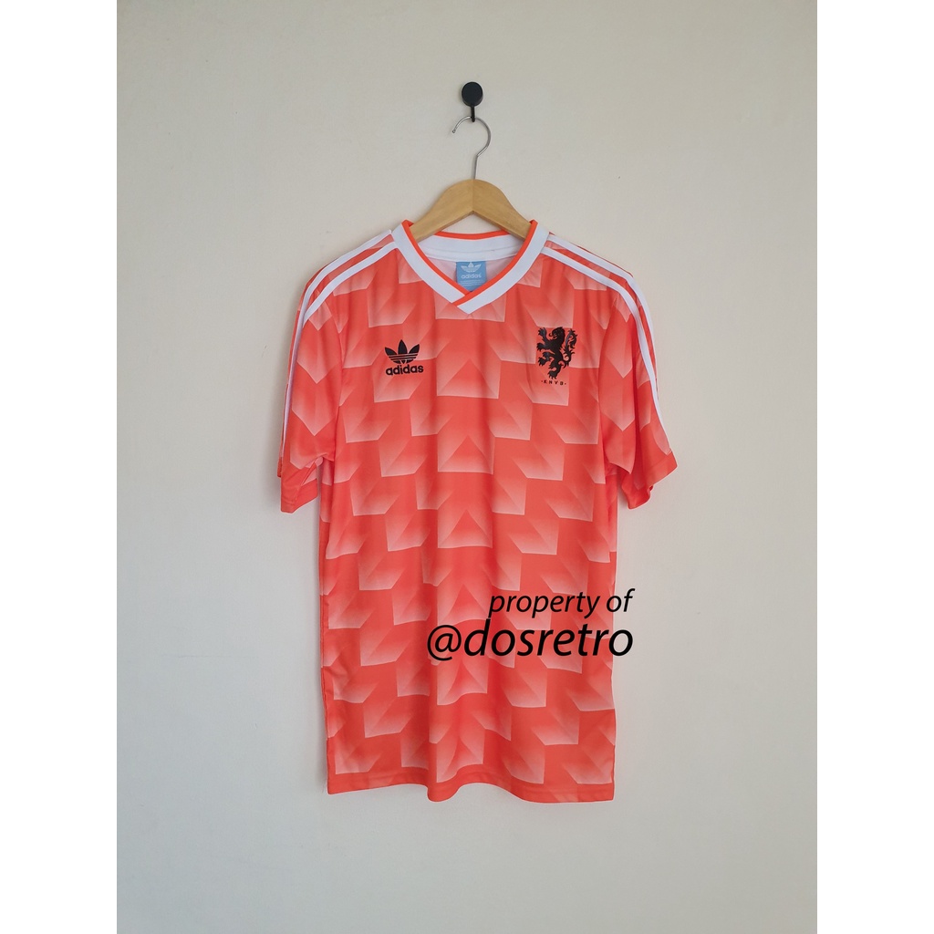 Jual Jersey Retro Belanda Home 1988 Euro Gullit | Shopee Indonesia