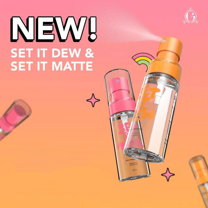 Jual Madame Gie Madame Set It Dew & Set it Matte Setting Spray | Shopee ...