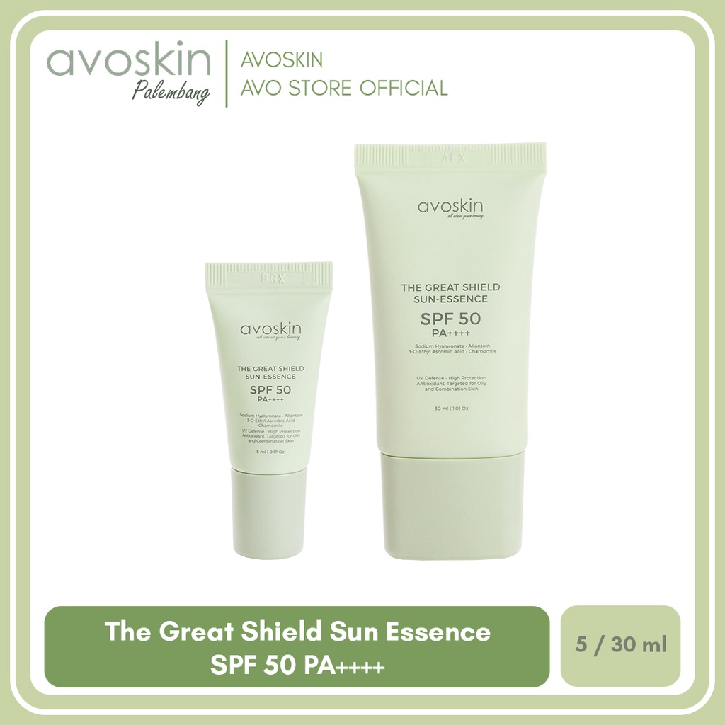 Jual Avoskin The Great Shield Sunscreen SPF 50 PA++++ NEW FORMULA ...