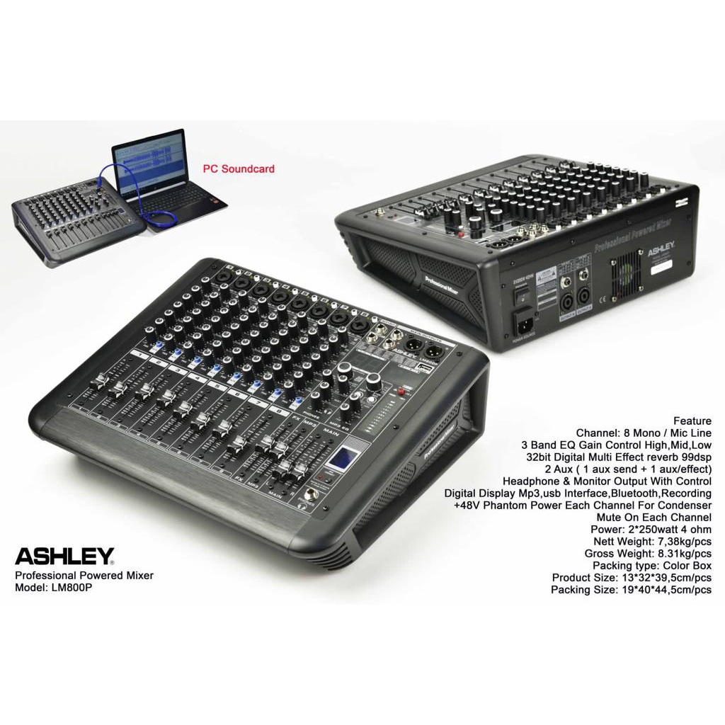Jual Power mixer Ashley LM800P original | Shopee Indonesia